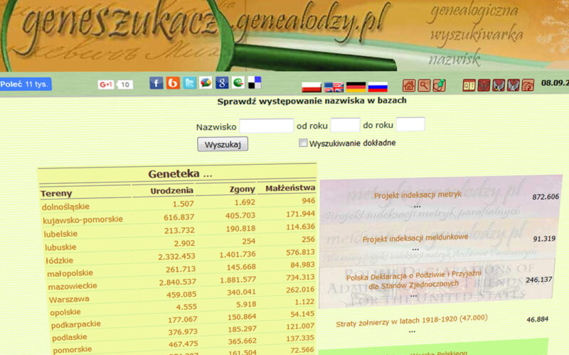 Geneteka Metryki Machnówka Kościół Pod Wezwaniem Św. Jana
